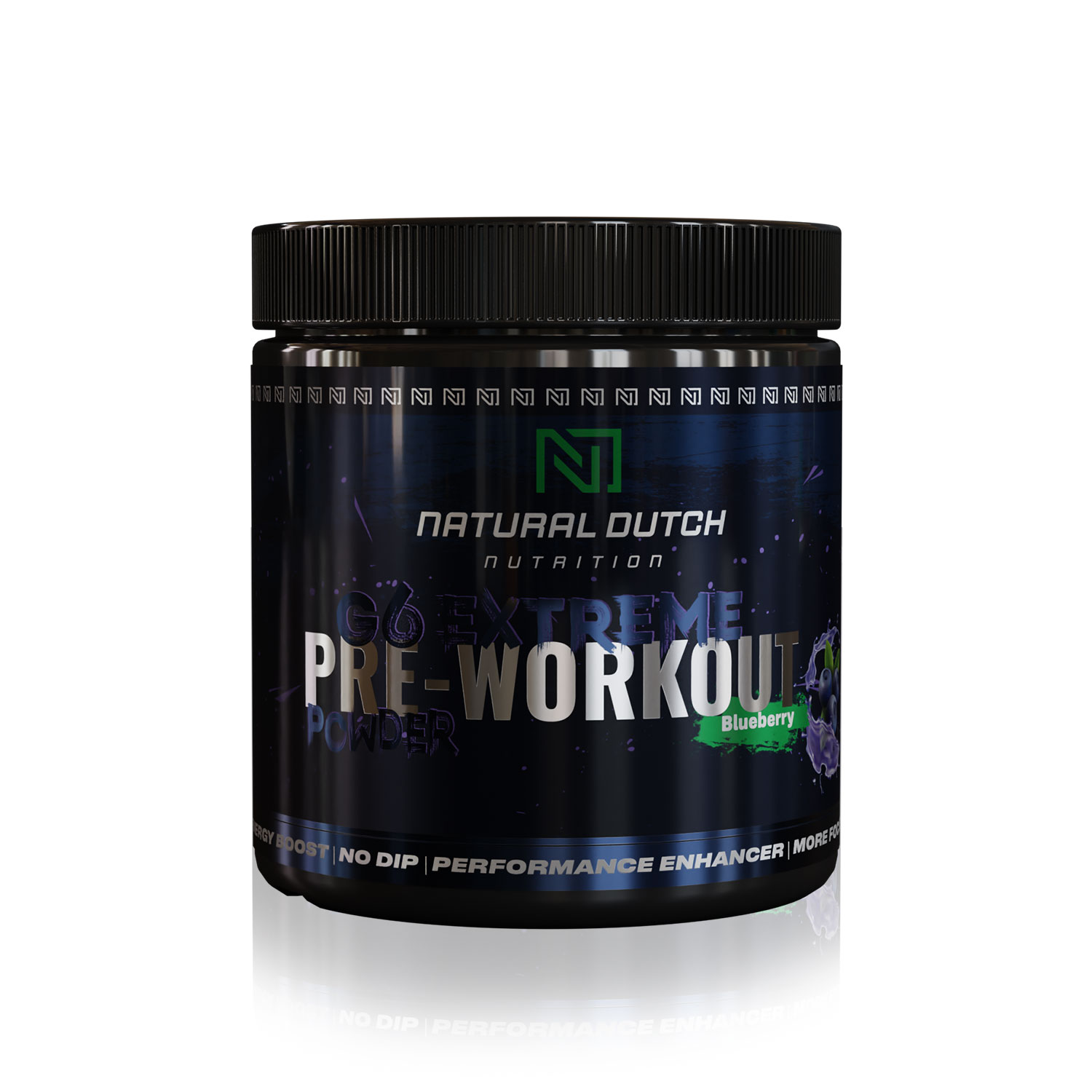 G6 Extreme Pre Workout Blueberry - 100% natuurlijk - Morgen in huis